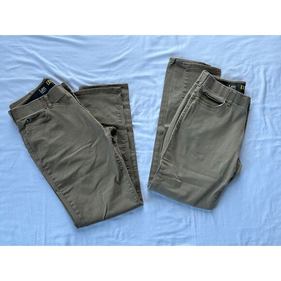 Lee | Pants | Mens Lee Extreme Motion Khaki Pants Lot Of Two Size 34 X ...